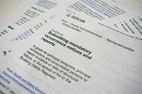 Mandatory Occurrence Reporting System A Guide To Reporting Safety Risks Under The Building