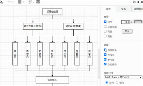 项目组织结构图怎么画教你简单呈现项目组织框架 迅捷画图