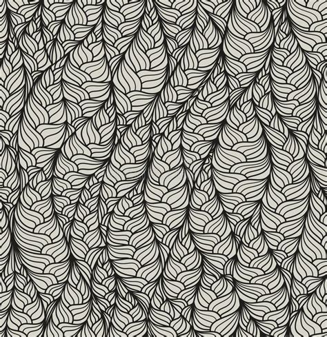 Seamless Abstract Vector Pattern With Hand Drawn Structural Motive
