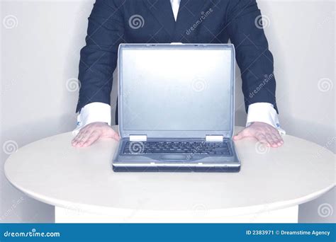 Presentation Laptop Computer Stock Image Image Of Male Laptop