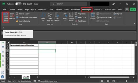How To Generate Or List All Possible Permutations In Excel