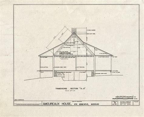 Blueprint Habs Mo97 Saigen13 Sheet 8 Of 10 Amoureaux House 327