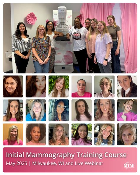 Mtmi Proud To Celebrate Our May Initial Mammography Training Class👏