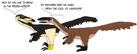 Maniraptor Meeting By Wildandnaturefan On Deviantart