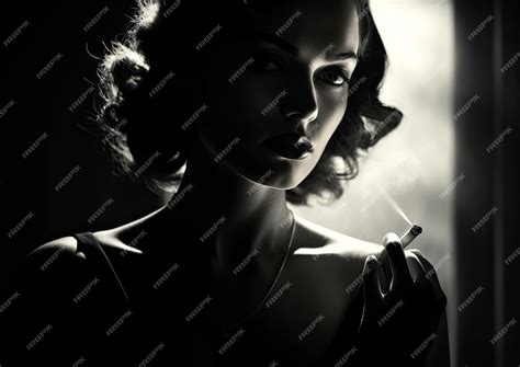 Premium Ai Image A Closeup Shot Of An Actress In A Black And White