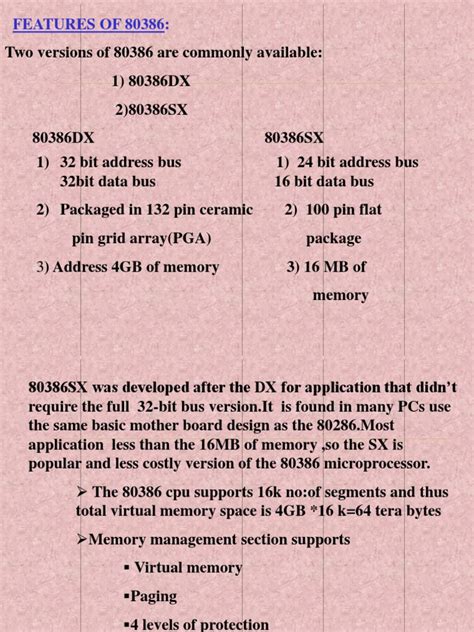 Architecture Of 80386 Pdf Computer Architecture Central Processing Unit