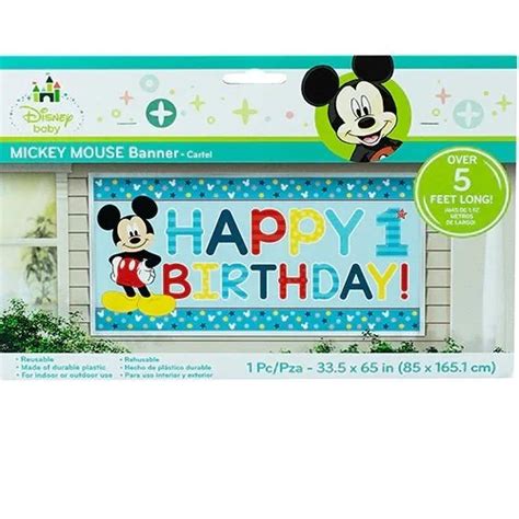 Mickey Mouse Birthday Banner Mickey Mouse Jumbo Birthday Banner Kit