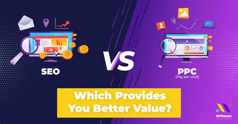 Seo Vs Ppc Which Provides You Better Value Mysense Marketing