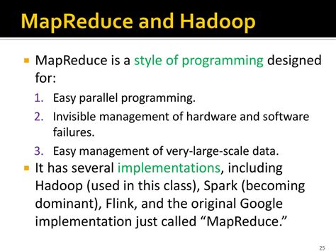 Cs246 Introduction Essence Of The Course Administrivia Mapreduce Other Parallel Computing