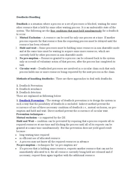 A Comprehensive Guide To Understanding And Handling Deadlocks Through