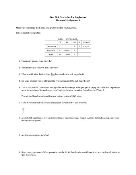 solved answer all questions 1 9 ﻿and fill out the chart
