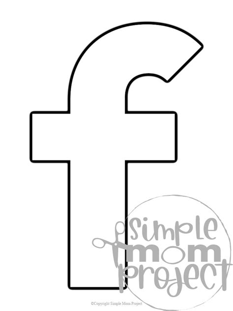 Free Printable Lowercase Letter F Template Simple Mom Project