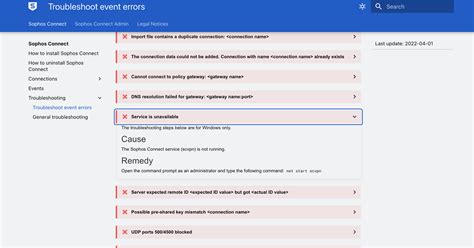 Sophos Connect OpenVPN Service Not Available Windows 10 LTSB IoT Discussions Sophos