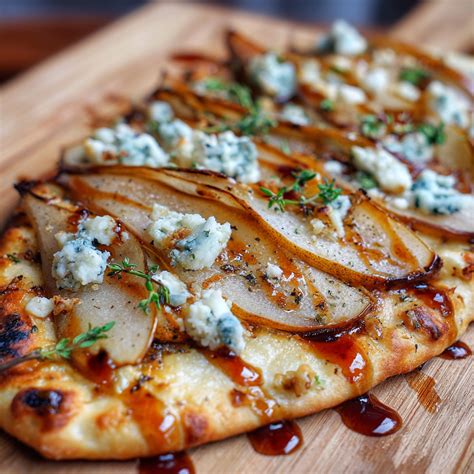 Roasted Pear Flatbread With Gorgonzola Mini Kitchen Magic
