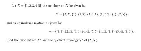 Solved Let X 1 2 3 4 5 The Topology On X Be Given By Chegg Com