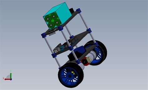 自平衡机器人solidworks 2018模型图纸下载 懒石网