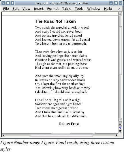 OpenOffice Writer Changing The Formatting Of Your Styles