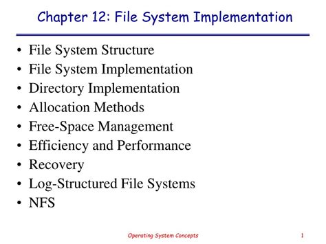 Ppt Chapter 12 File System Implementation Powerpoint Presentation