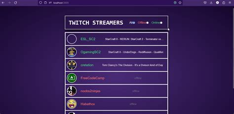 GitHub M1her Twitch JSON API This Project Is A Twitch Streamer