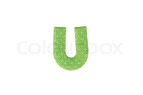 Alphabet U auf weißem Hintergrund | Stock Bild | Colourbox