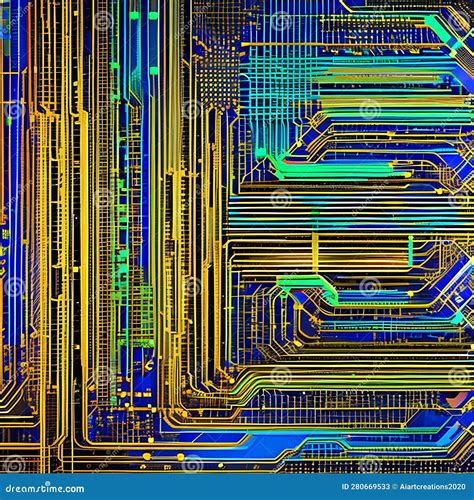 A Digital Glitch Effect Overlaying A Circuit Board Pattern Symbolizing