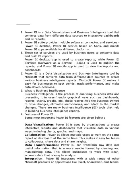 Power Bi Pdf