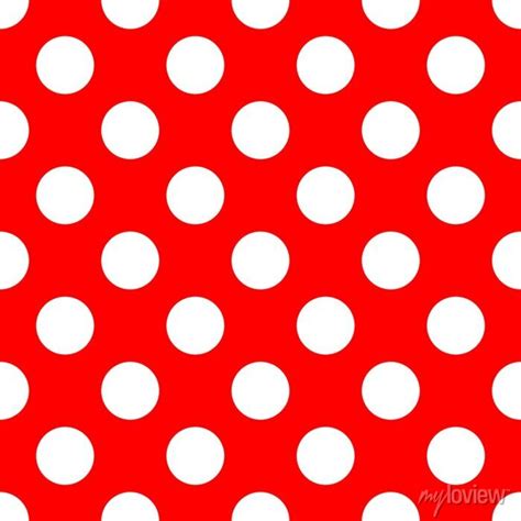 Red And White Polka Dot Background