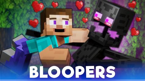 Enderman Attack Bloopers Alex And Steve Life Minecraft Animation Youtube