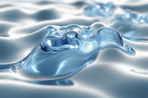 Abstract Water Wave Patterns In Liquid Art For Creative Design