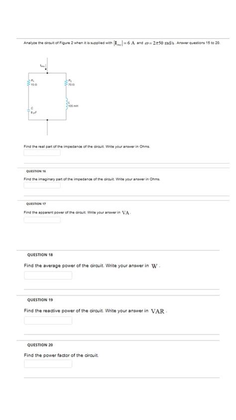 Solved Analyze The Circuit Of Figure When It Is Supplied Chegg