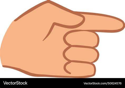 Cartoon Hand Different Gesture Pointing Royalty Free Vector