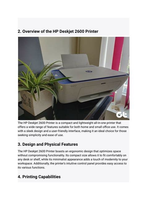 Ppt Exploring The Key Features And Functions Of The Hp Deskjet Printer Powerpoint