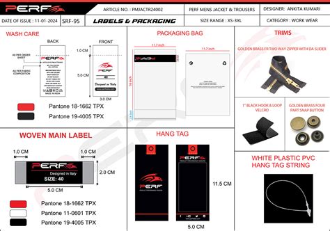 TECH PACKS SPEC SHEET Behance