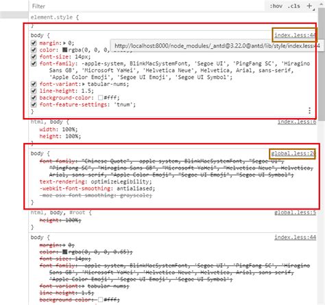 Globalless 如何覆盖 Antd的默认样式 · Issue 5152 · Ant Designant Design Pro · Github