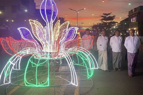 ပဲခူးတိုင်းဒေသကြီးအစိုးရအဖွဲ့မှ ဦးဆောင်၍ ပဲခူးမြို့၌ သီတင်းကျွတ်မီးထွန်းပွဲတော် ဖွင့်ပွဲအခမ