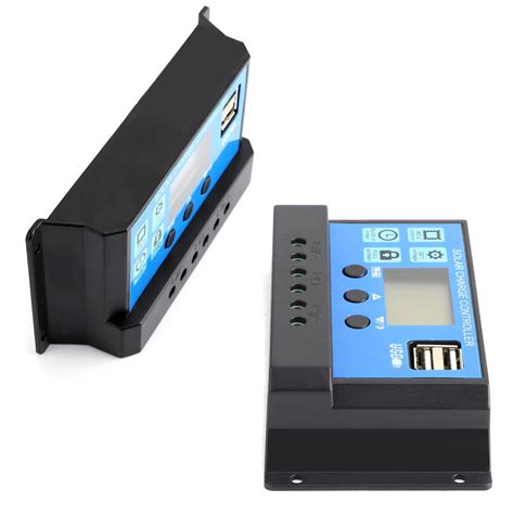 60a Solar Laderegler Controller Panel Batterie Regler Pwm Lcd Dual Usb
