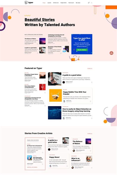 Typer Amazing Blog And Multi Author Publishing Theme