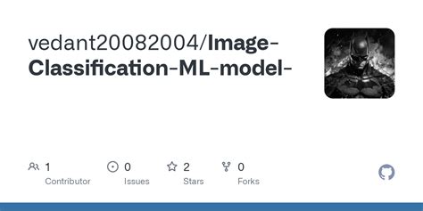 github vedant20082004 image classification ml model