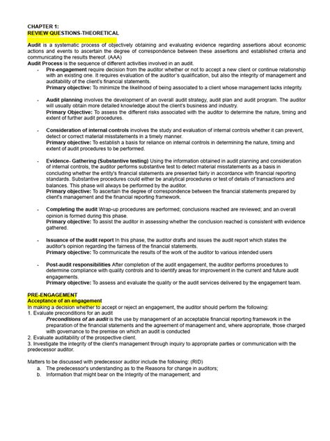 Auditing Reviewer Lecture Notes 1 Compress Pdf Audit Financial Audit