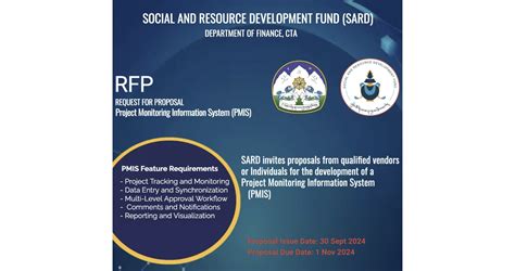 Request For Proposals Rfp For The Project Monitoring Information System Pmis Central