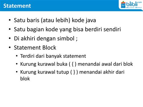 Java Fundamental Dan Java Web Blibli Dot Com Ilmu Komputer Ipb Ppt