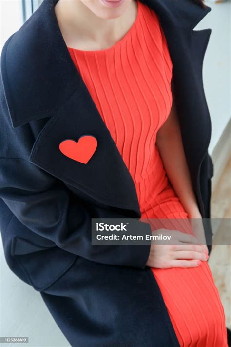 여자의 의류의 세부 사항입니다 검은 코트에 심 혼의 형태로 브 로치 가냘픈에 대한 스톡 사진 및 기타 이미지 가냘픈 가을 관능 Istock