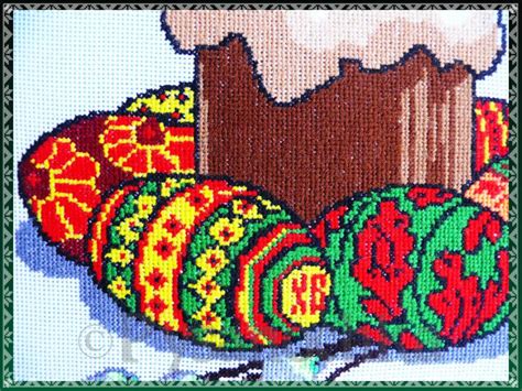 Easter Basket Cover Ukrainian Hand Embroidered Pysanka Easter Etsy