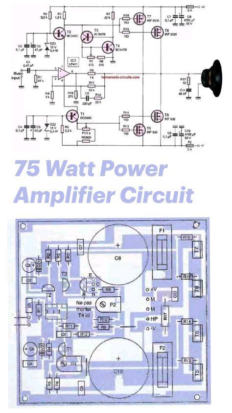 Best 13 75 Watt Power Amplifier Circuit Artofit
