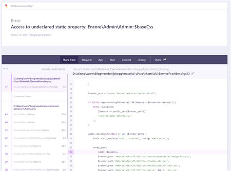 发布完就报错了 · issue 19 · laravel admin extensions material ui · github