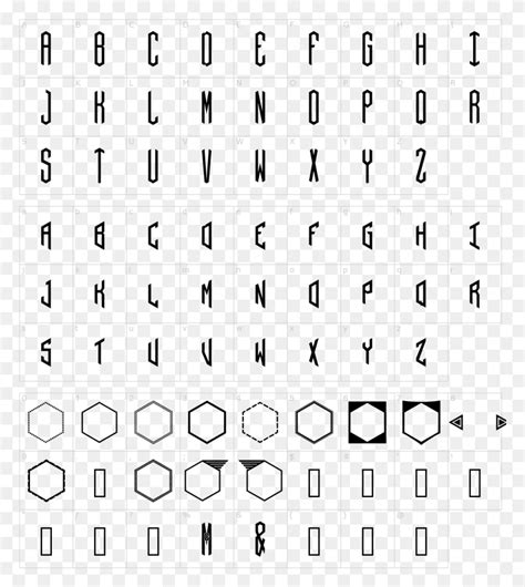 Font Characters Hexfont Text Number Symbol Hd Png Download Flyclipart