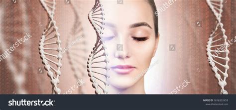 Sensual Woman Dna Stems Matrix Code Foto De Stock Shutterstock