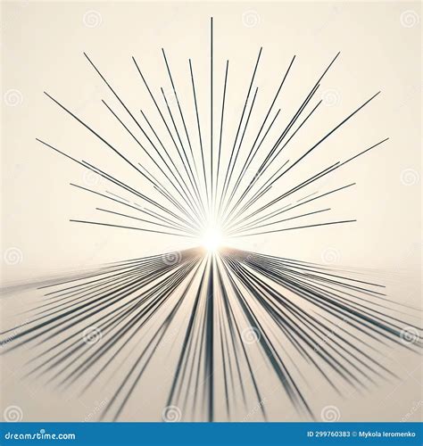 Rays Emanating From A Single Point Of Light Abstraction Stock Illustration Illustration Of