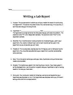 Heartwarming How To Write A Lab Visit Report Conclusion And