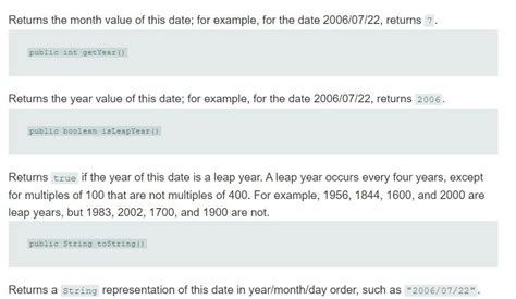 Solved Write A Class Called Date That Represents A Date